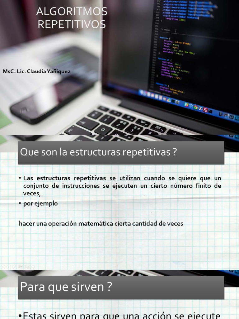Unidad 4 Algoritmos Repetitivos - Parte 1 | PDF | Desarrollo de software | Informática