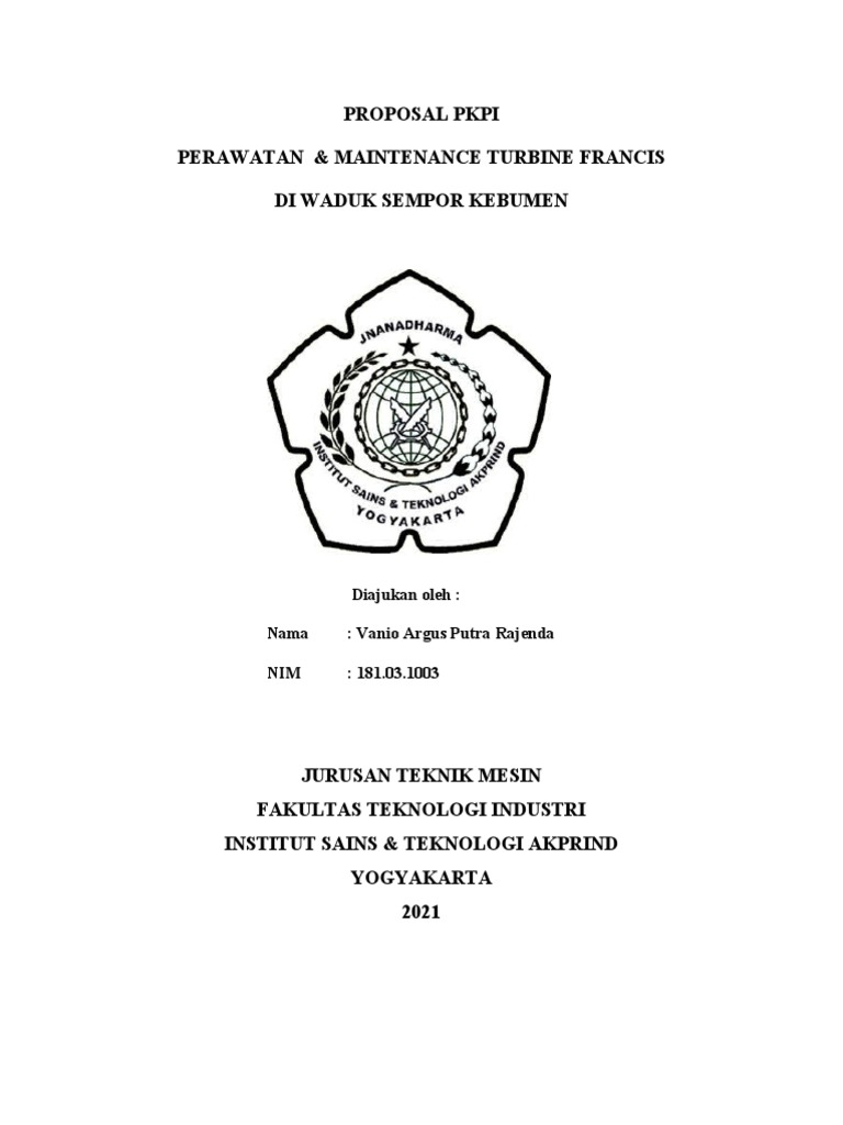 Proposal Pkpi Turbin Francis | PDF
