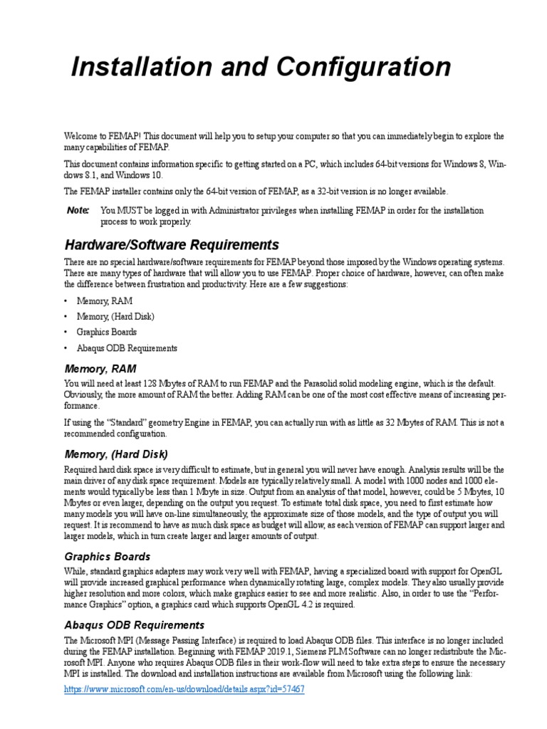 FEMAP Setup Guide for Windows Users | PDF | Installation (Computer Programs) | Command Line ...