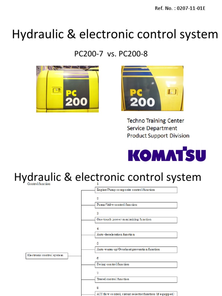 02 Hydraulic & Electronic Control System Link | PDF | Valve | Pump