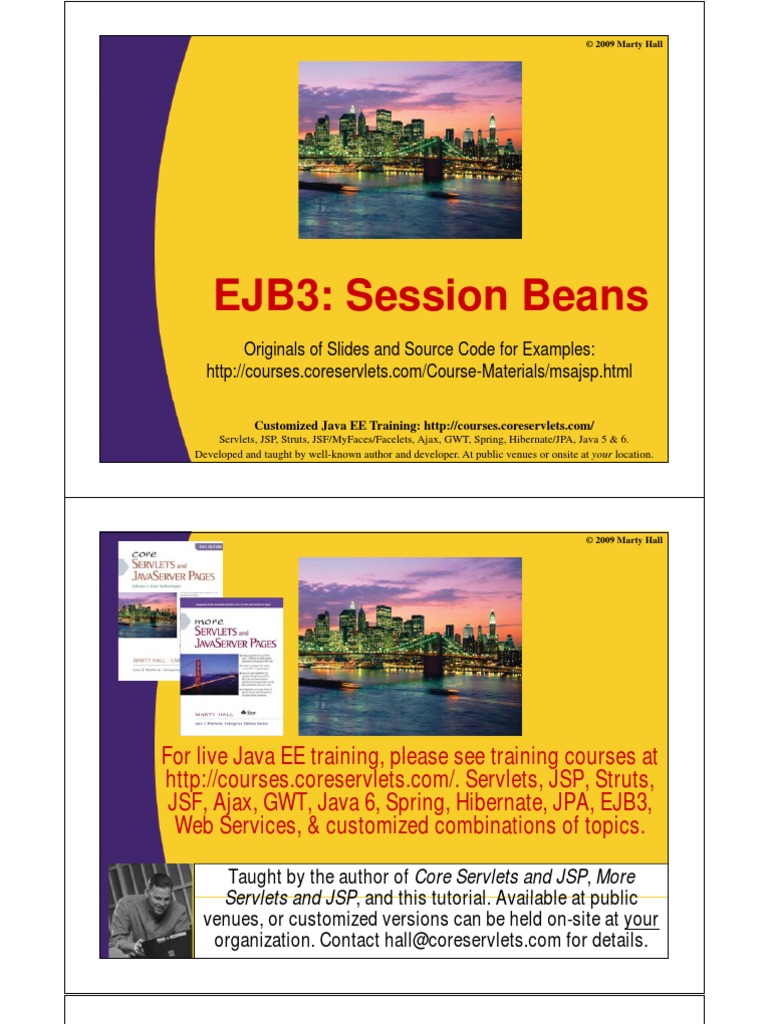 EJB3 2 Session Beans | PDF | Enterprise Java Beans | Java Servlet