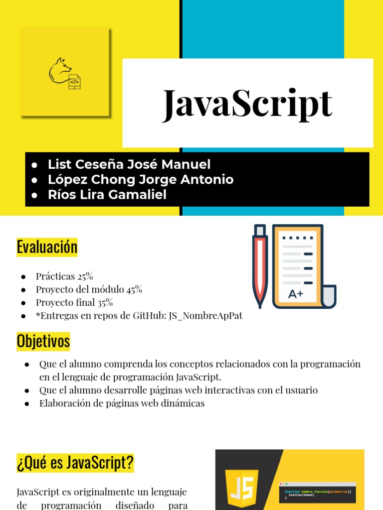 Introducción a JavaScript y su Uso | PDF | Objeto (informática) | Script Java