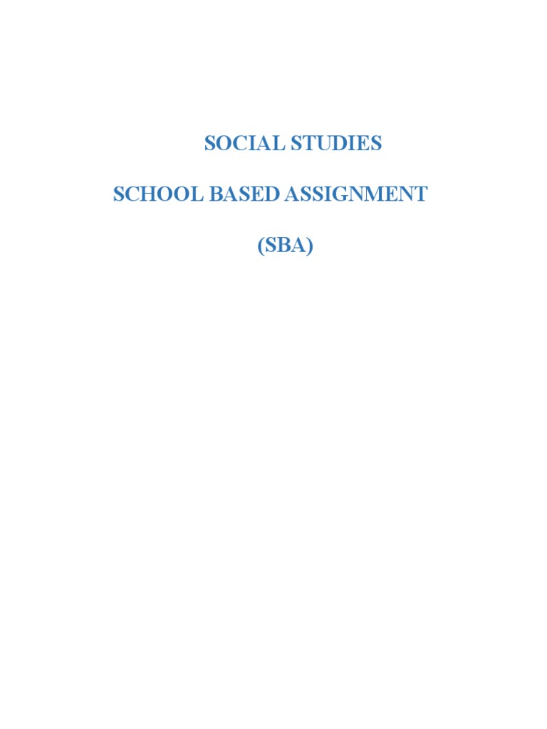 Social Studies SBA | PDF | Unemployment | Social Science