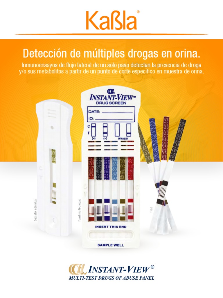 Panel Multidrogas Instant View Panel Orina | PDF | Drogas | Benzodiazepinas