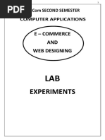 VI BCA-Web Programming - Lab Programs | PDF | Java Script | Html