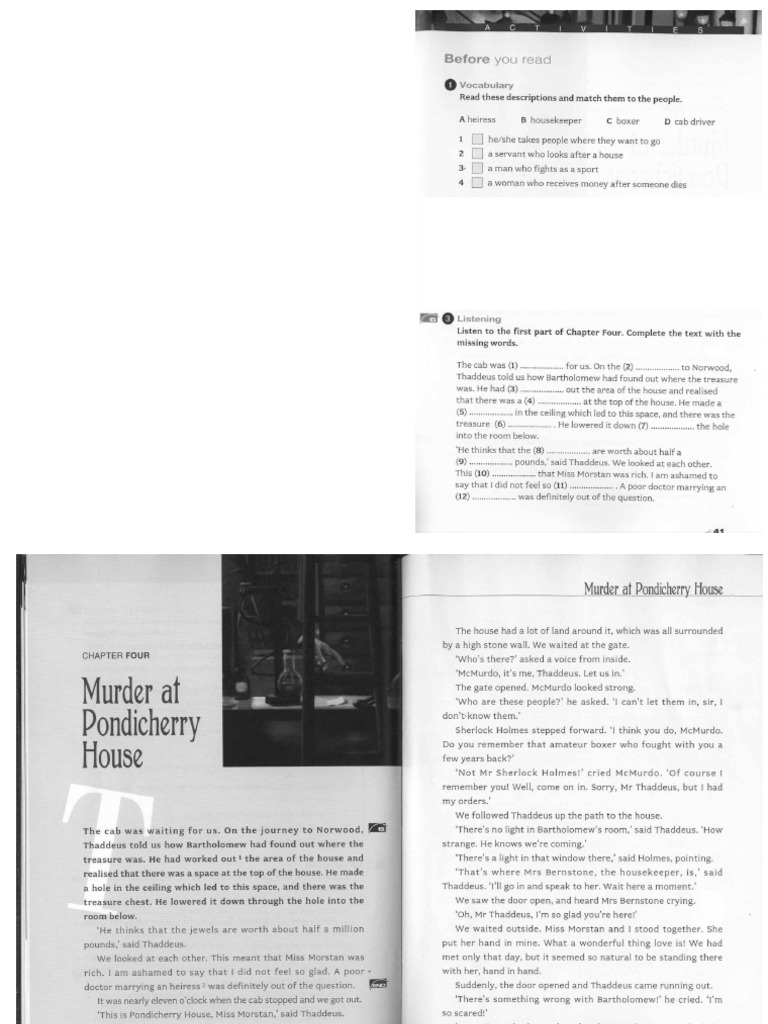 The Sign of Four - Chapter 4 | PDF