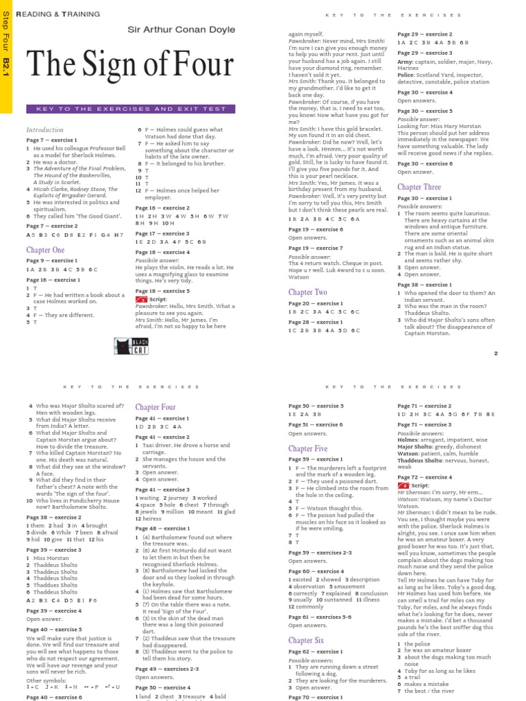 The Sign of Four: Sir Arthur Conan Doyle | PDF | The Sign Of The Four ...