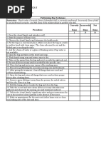 Measuring Basic Observations: OSCE Checklist | PDF | Pulse | Blood Pressure