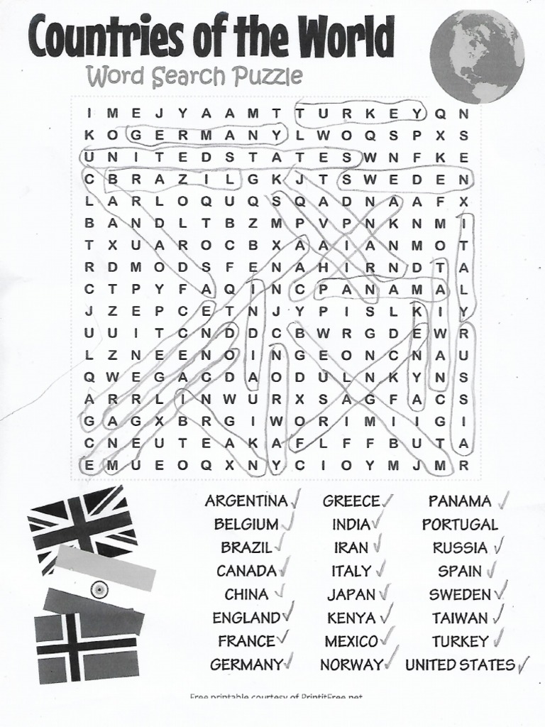 Puzzle Countries of The World | PDF