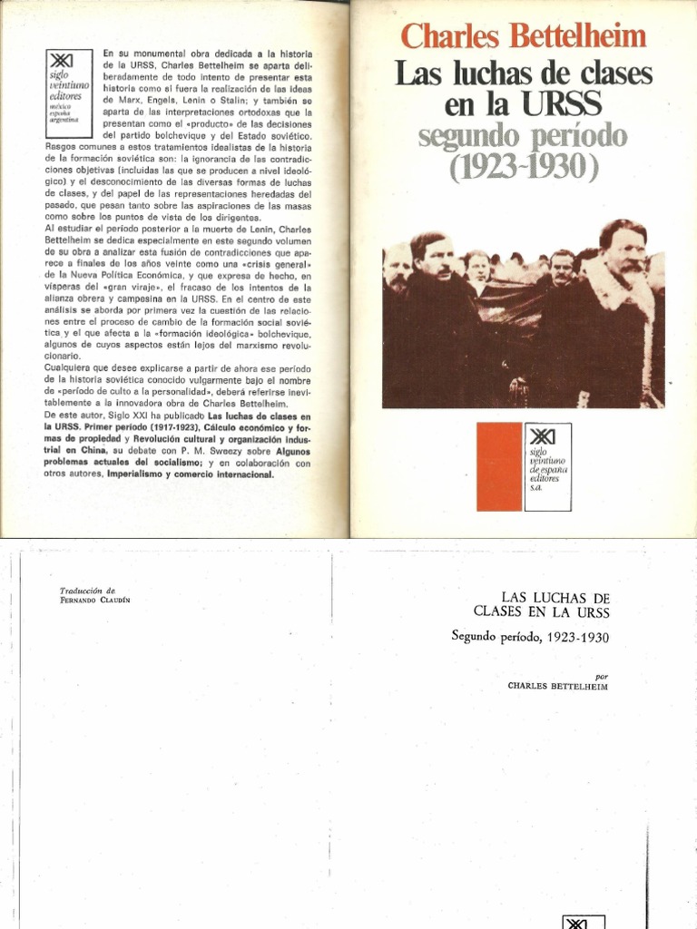 Charles Bettelheim - Las Luchas de Clases en La URSS - Segundo Período ...