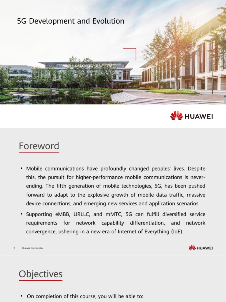 HCIA-5G V2.0 Training Material | PDF | Ultra High Frequency | Internet Of Things