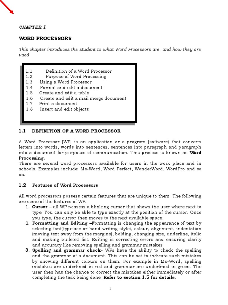 Computer Form 2 Notes | PDF | Letter Case | Cursor (User Interface)