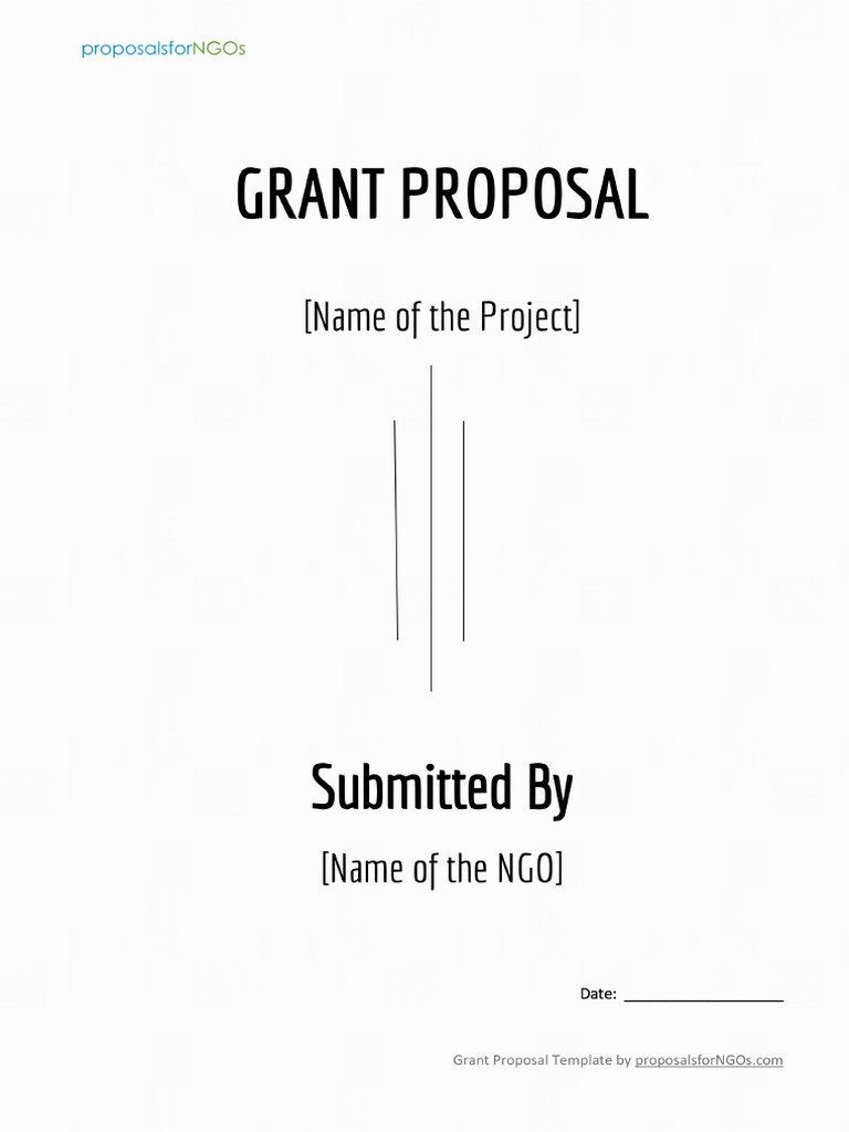 Grant Proposal Template For NGOs by proposalsforNGOs | PDF