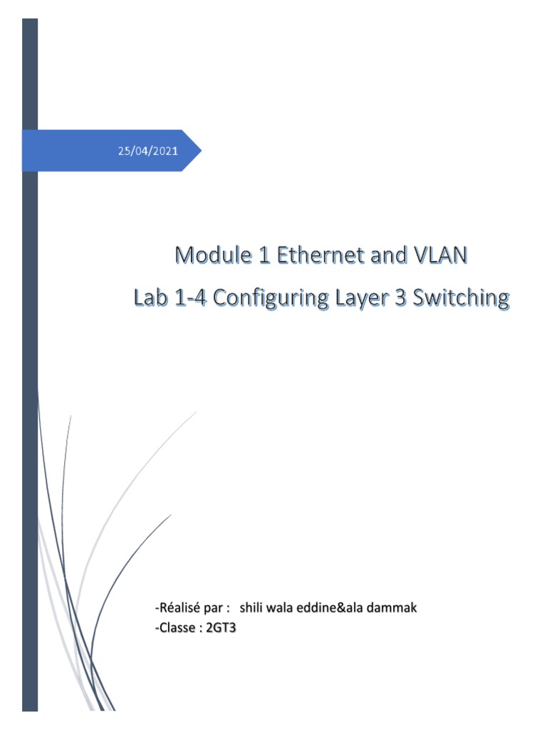 Configuring Layer 3 Switching | PDF | Computer Network | Internet Protocols