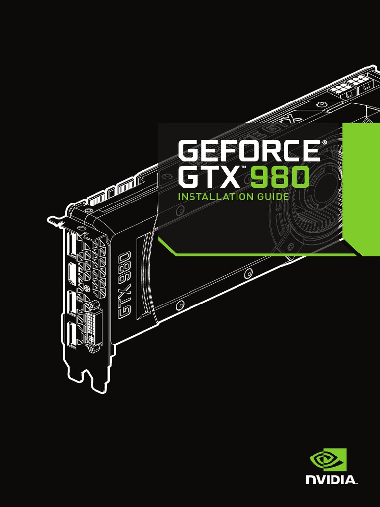 GTX 980 User Guide | PDF | Graphics Processing Unit | Hdmi