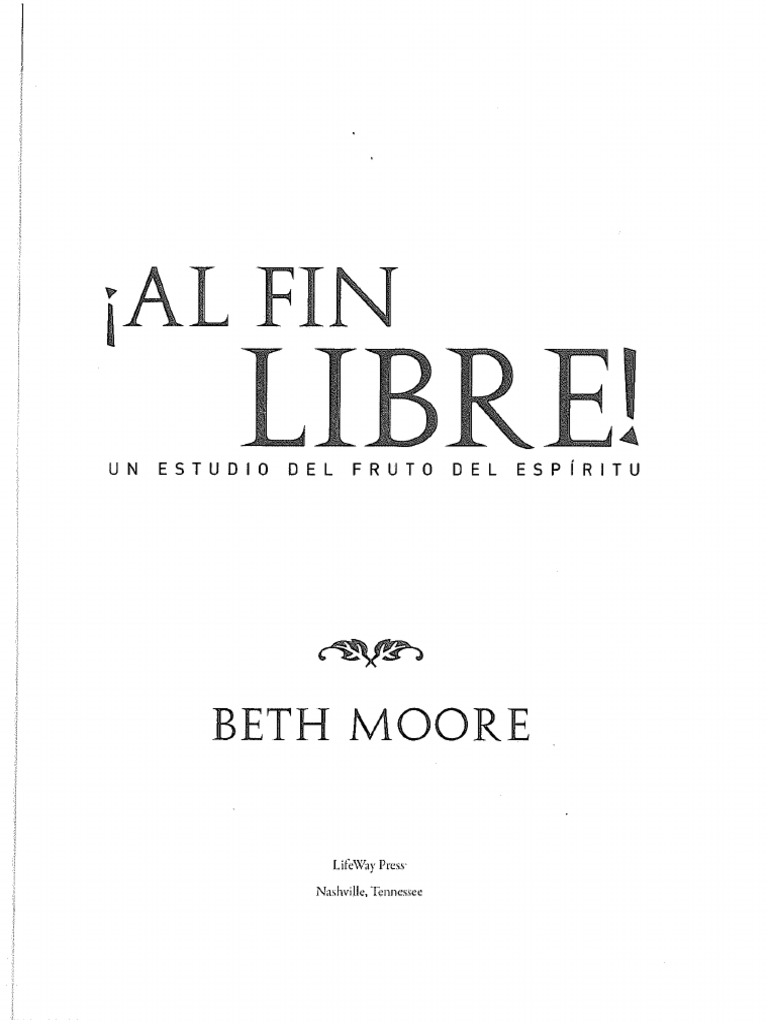 Al Fin Libre El Fruto Del Espíritu | PDF