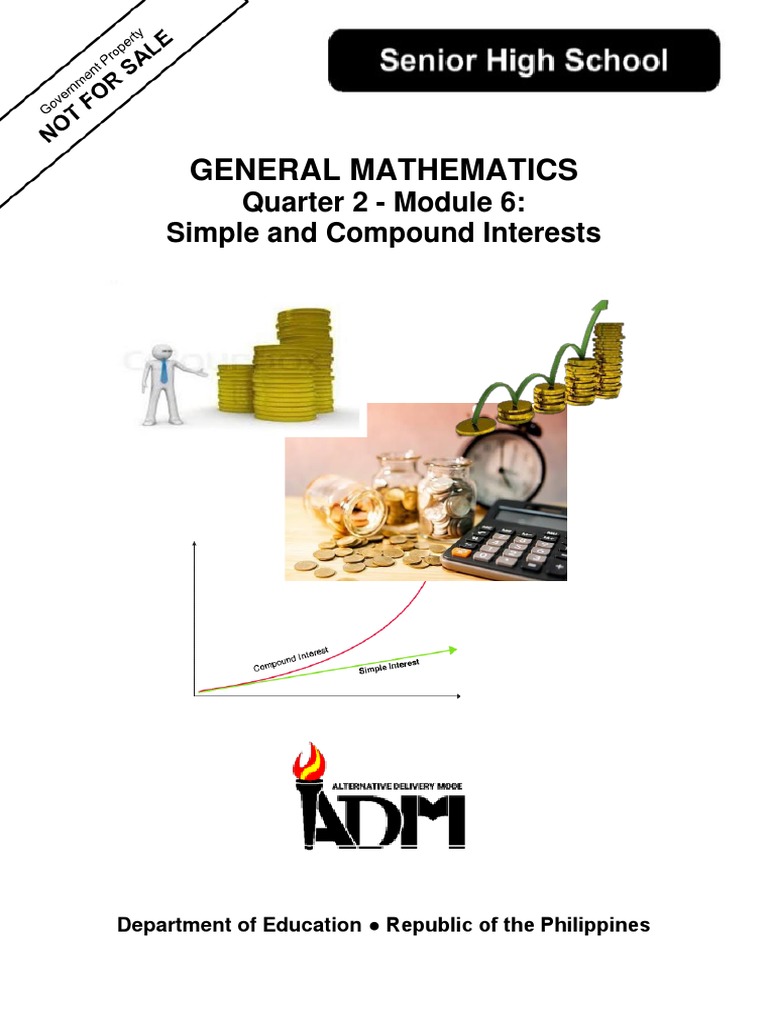 General Mathematics: Quarter 2 - Module 6: Simple and Compound ...