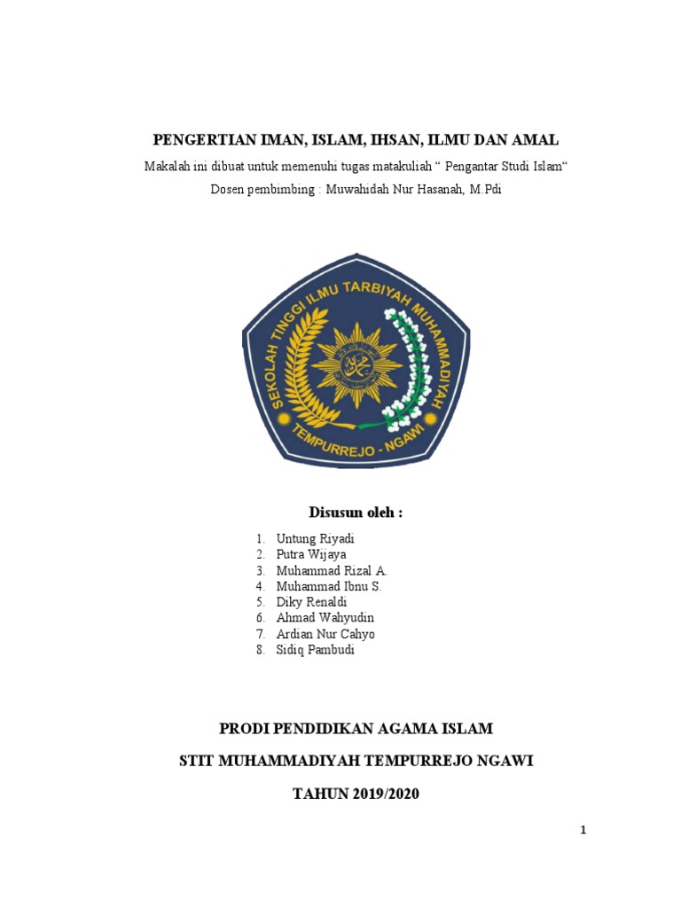 Pengertian Iman, Islam, dan Ihsan | PDF