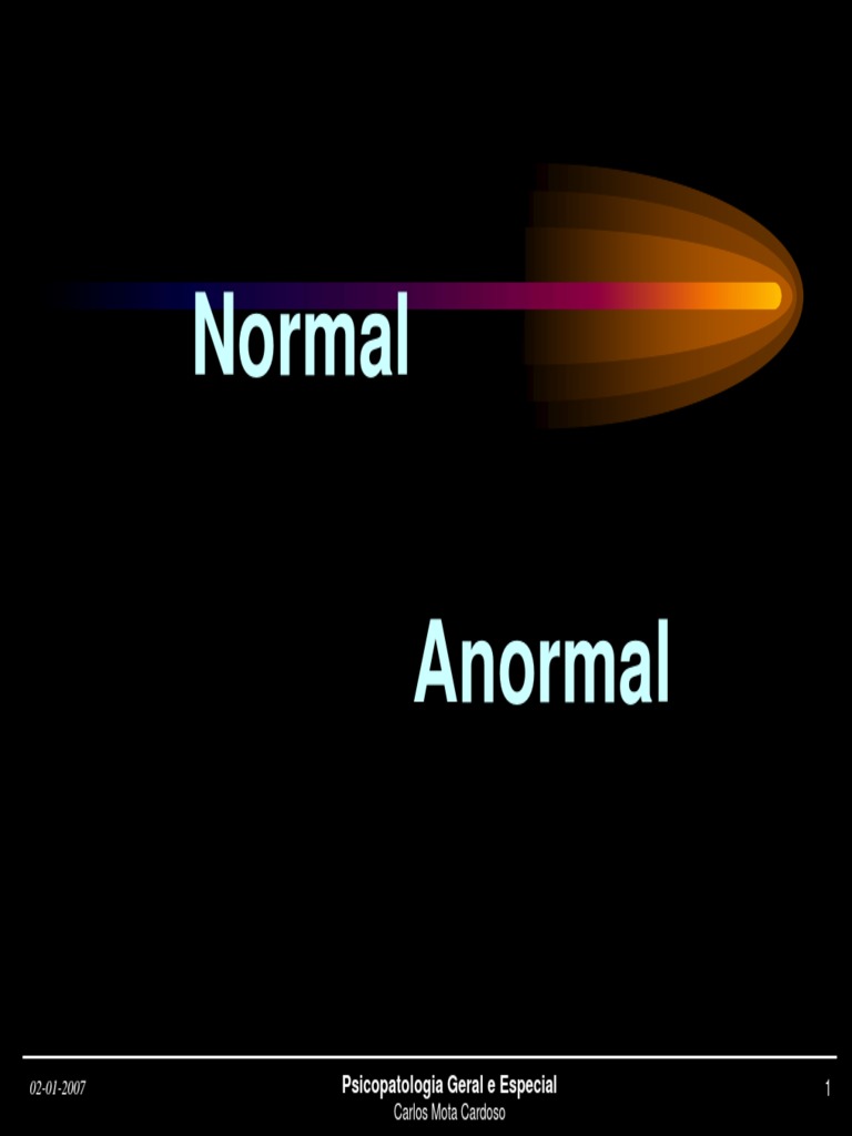 Normal Ou Anormal | PDF | Psicopatologia | Sociologia