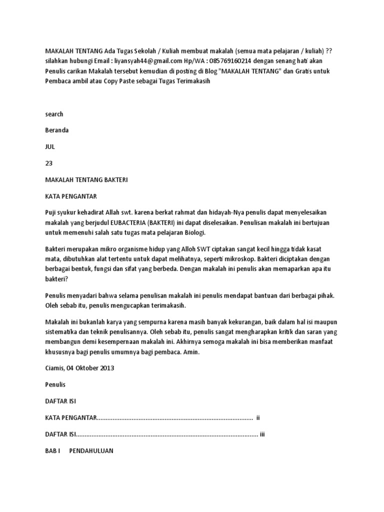 Contoh MAKALAH TENTANG-WPS Office | PDF