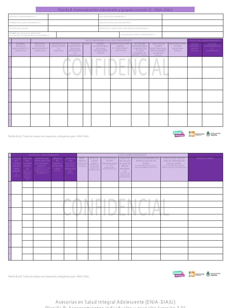 Planilla B. Papel (v3) - VF | PDF | Violencia | La violencia contra las mujeres