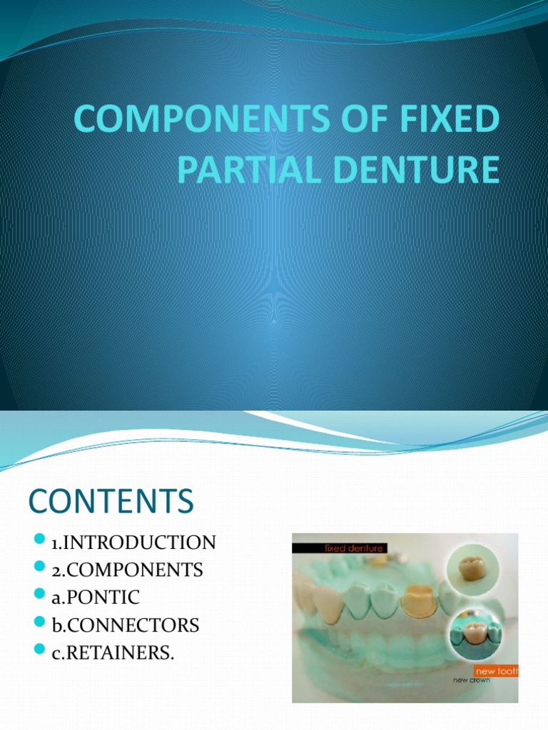 Components FPD | PDF | Dentures | Mouth