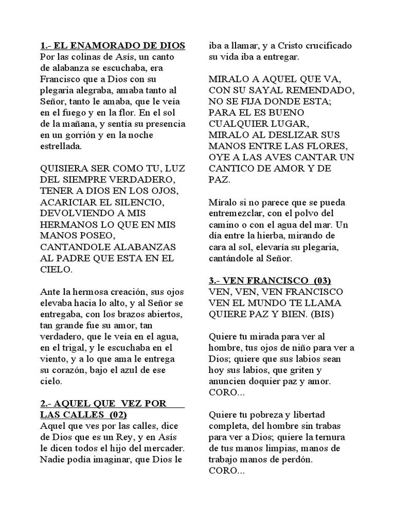 Cancionero Completo Coro Catolico | PDF | Misa (liturgia) | Amor