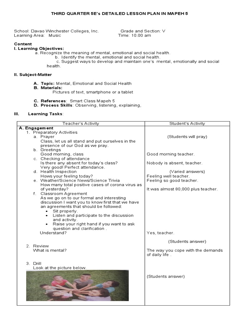 Health-A.Mental, Emotional and Social Health | PDF | Mental Health ...