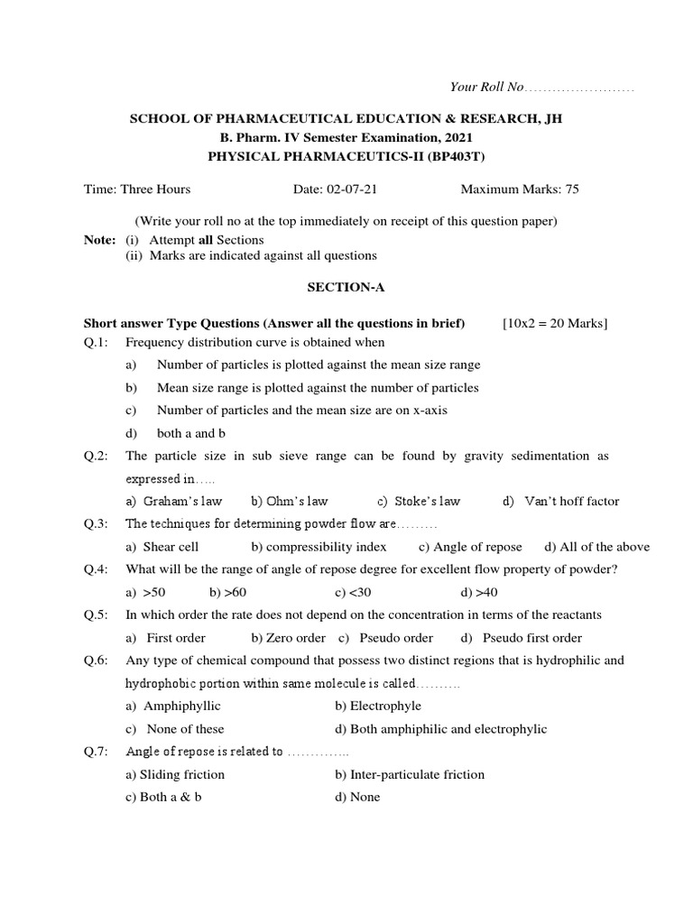 2 July Physical Pharmaceutics 403 T | PDF | Rheology | Continuum Mechanics
