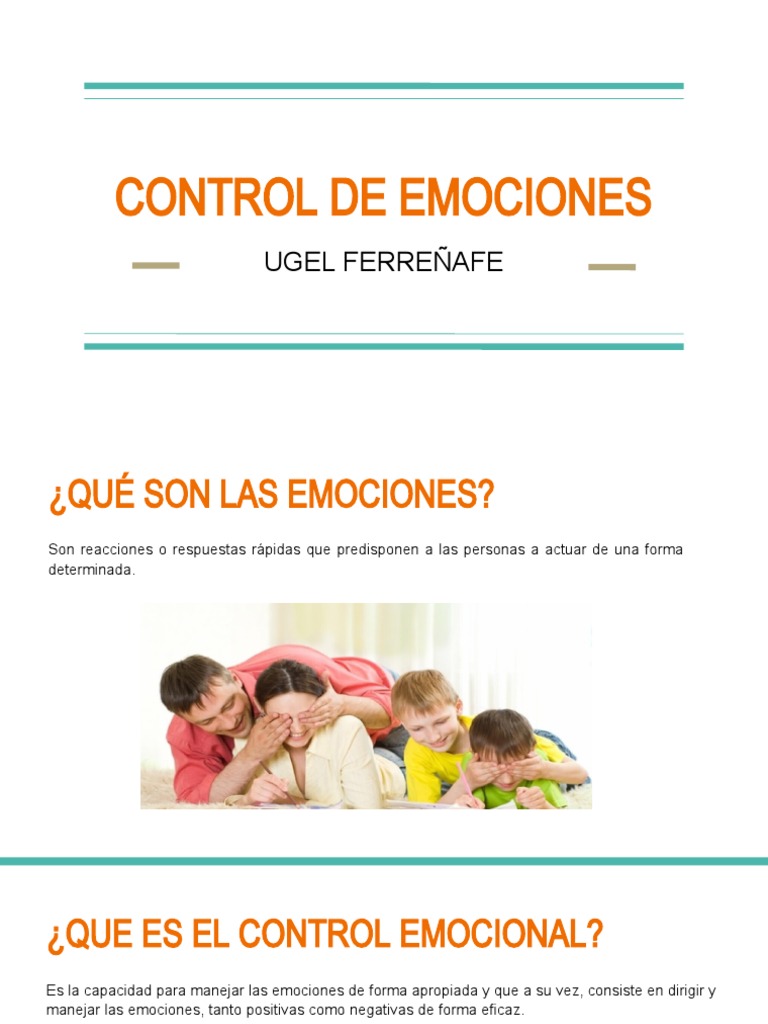Control de Emociones y su Importancia | PDF