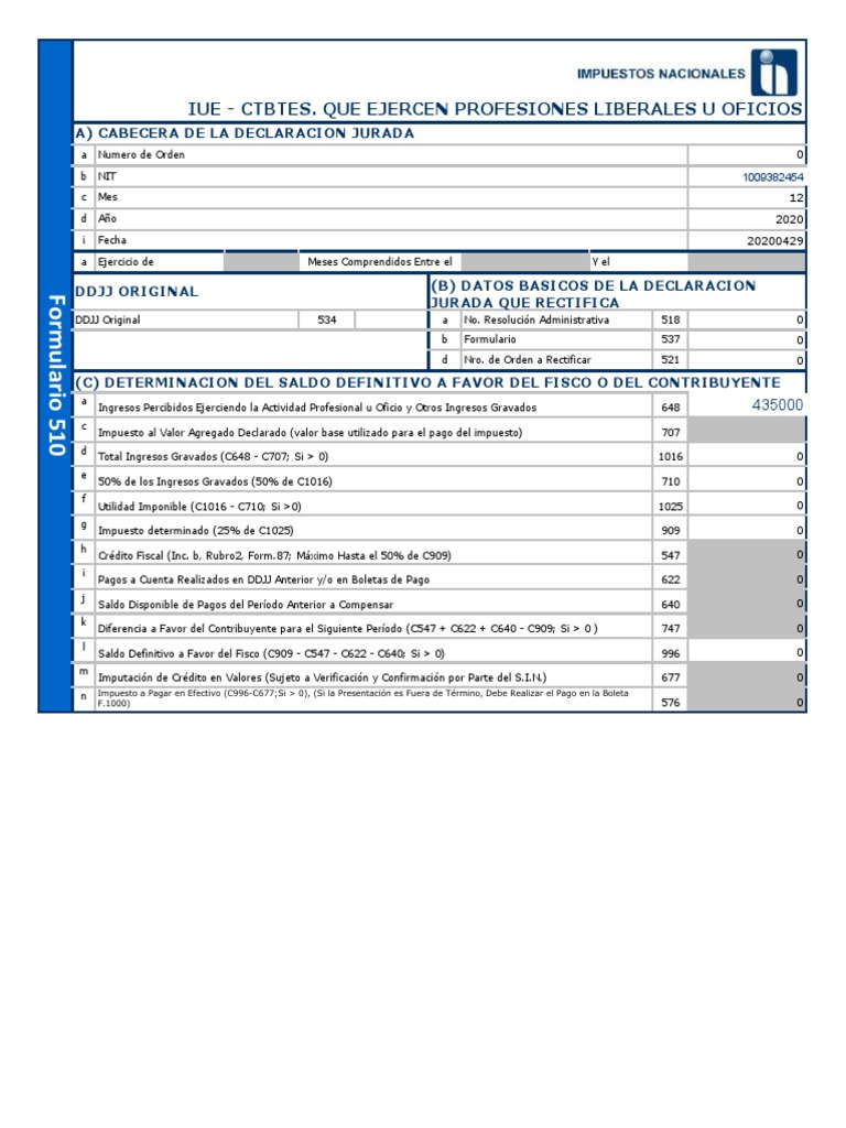 2da Parte Formulario 500 | PDF | Impuestos | Impuesto al valor agregado