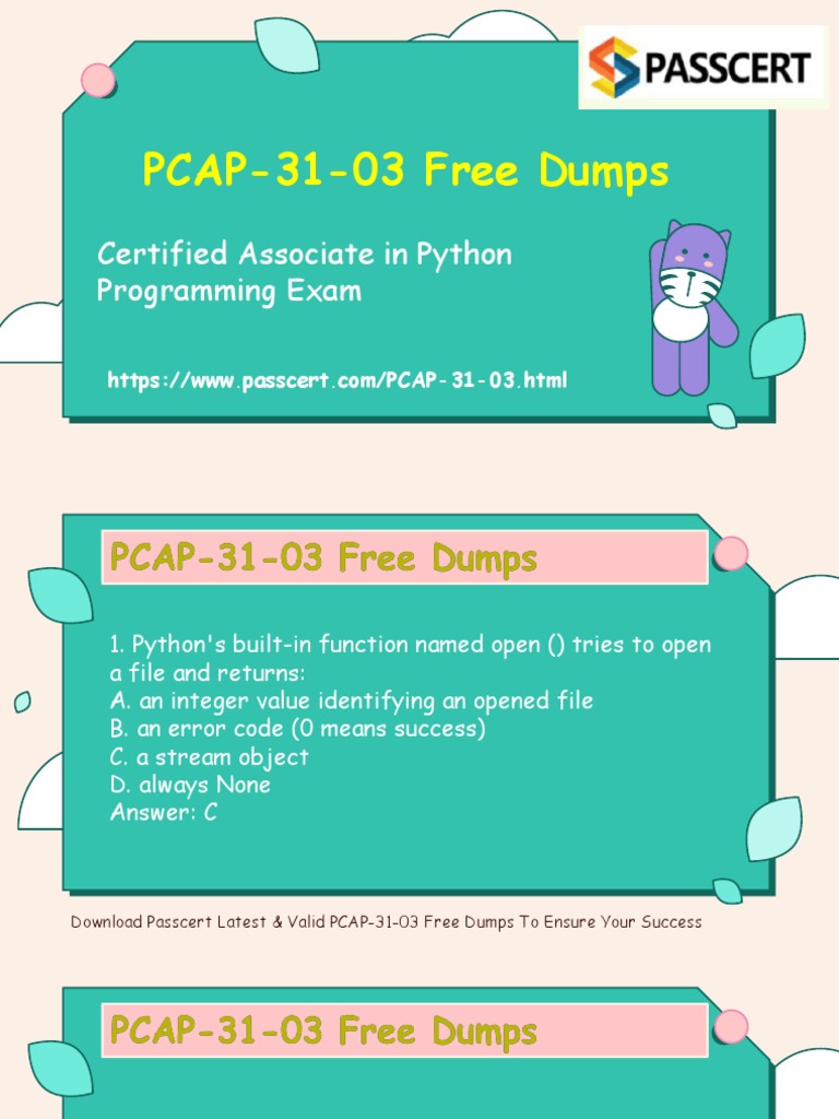 PCAP-31-03 Python Exam Free Dumps | PDF | Programming | Constructor ...