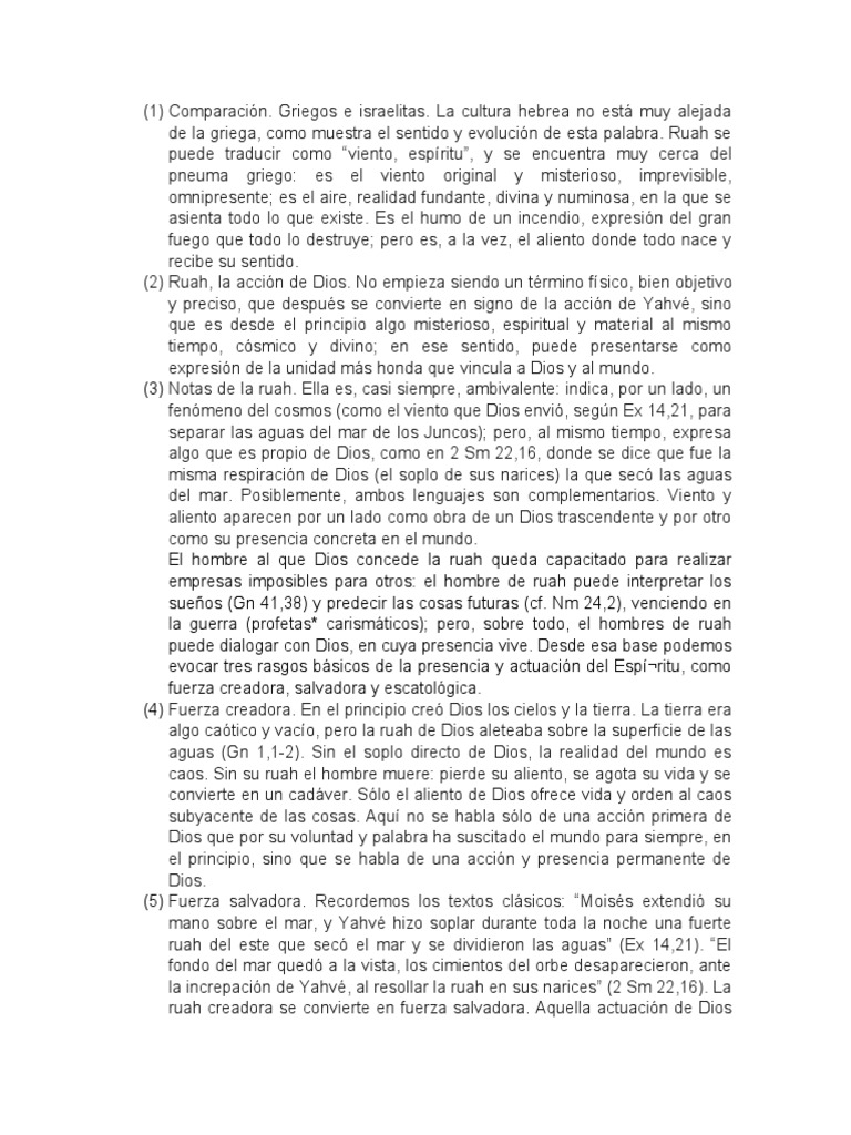 RUAH | PDF | Divinidad | Dios