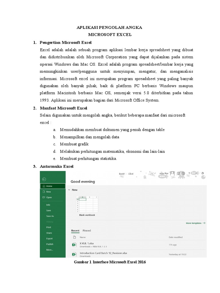 Aplikasi Pengolah Angka | PDF | Metode & Bahan Ajar | Seni