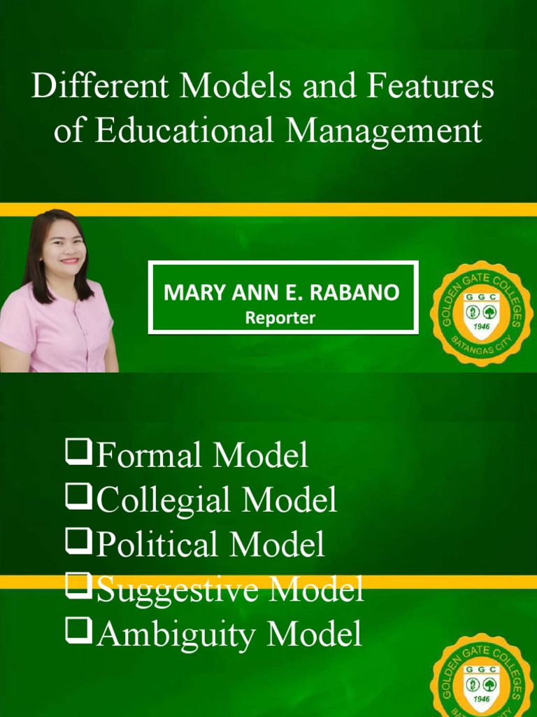 Different Models and Features of Educational Management | PDF ...