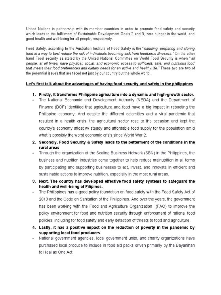 Script STS | PDF | Food Security | Foods