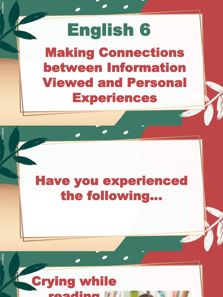 Making Connections | PDF | Communication