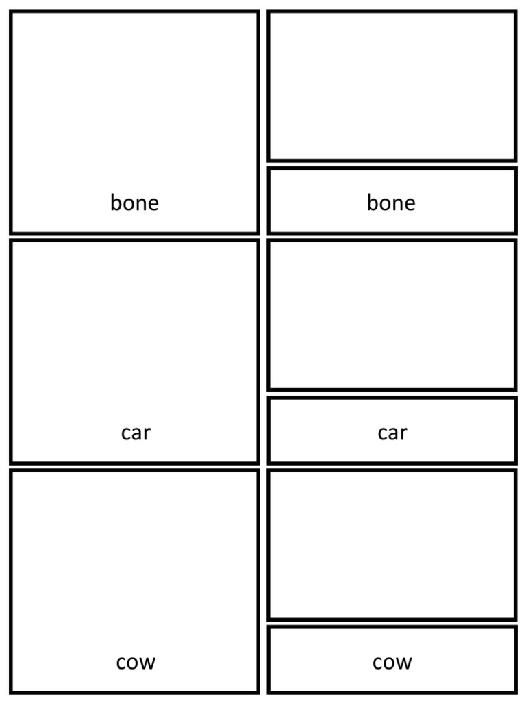 Blank 3 Part Cards Templates | PDF