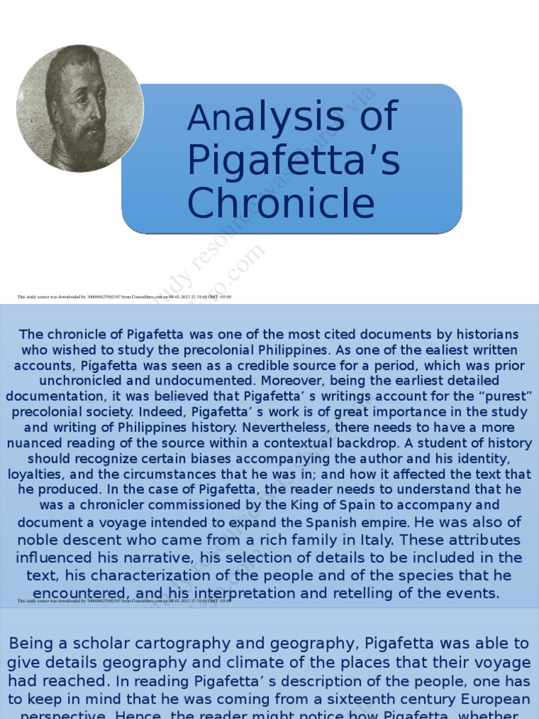 Analysis of Pigafetta S Chronicle | PDF | Gold