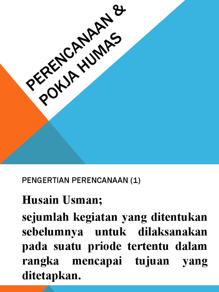 Perencanaan Humas | PDF