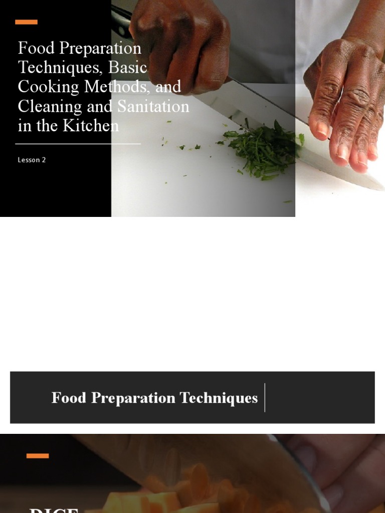 Food Preparation Techniques, Basic Cooking Methods | PDF | Wellness