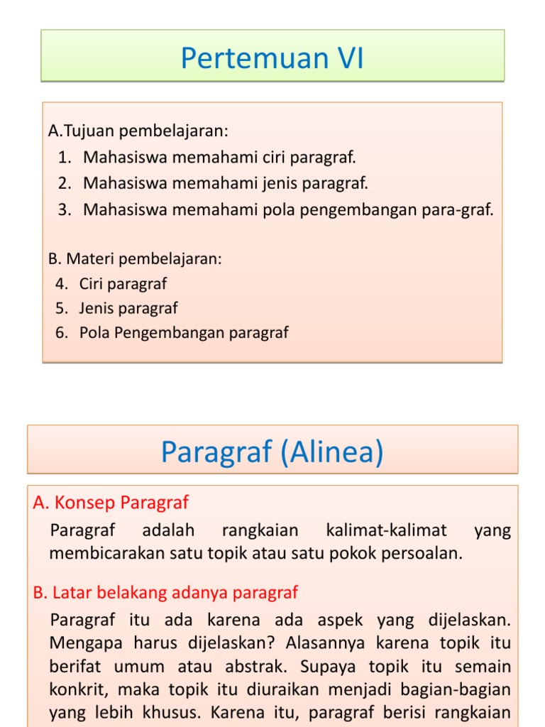 G. Paragraf (Alinea) | PDF