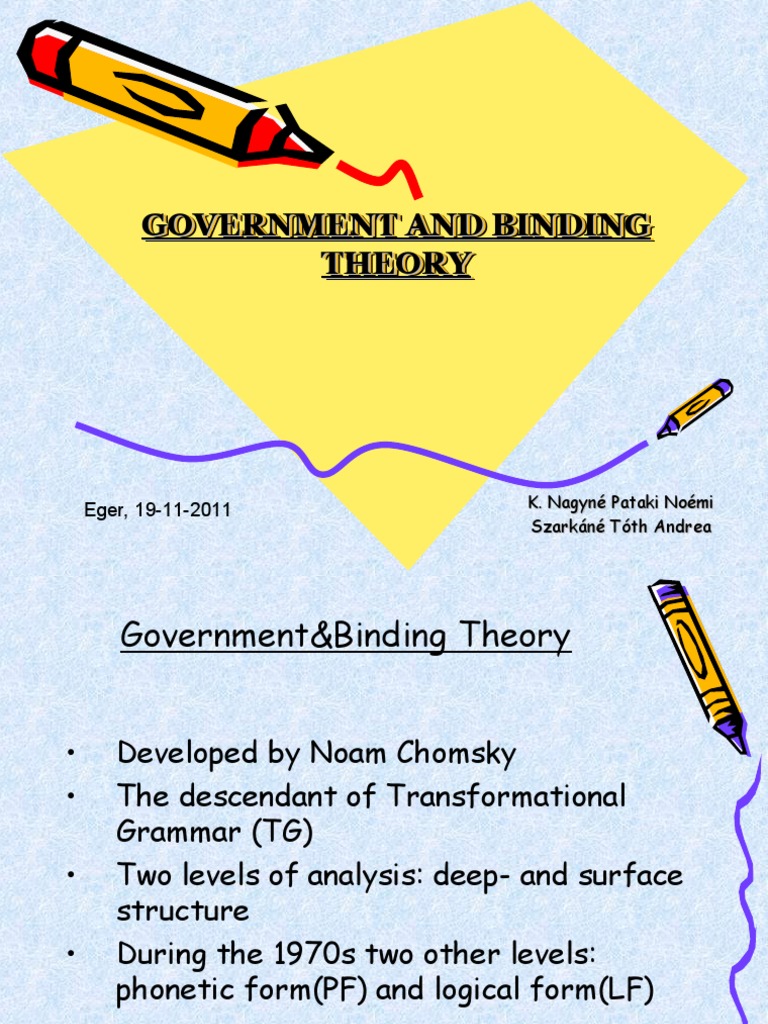 Government and Binding Theory: A Framework for Linguistic Analysis | PDF | Phrase | Syntax