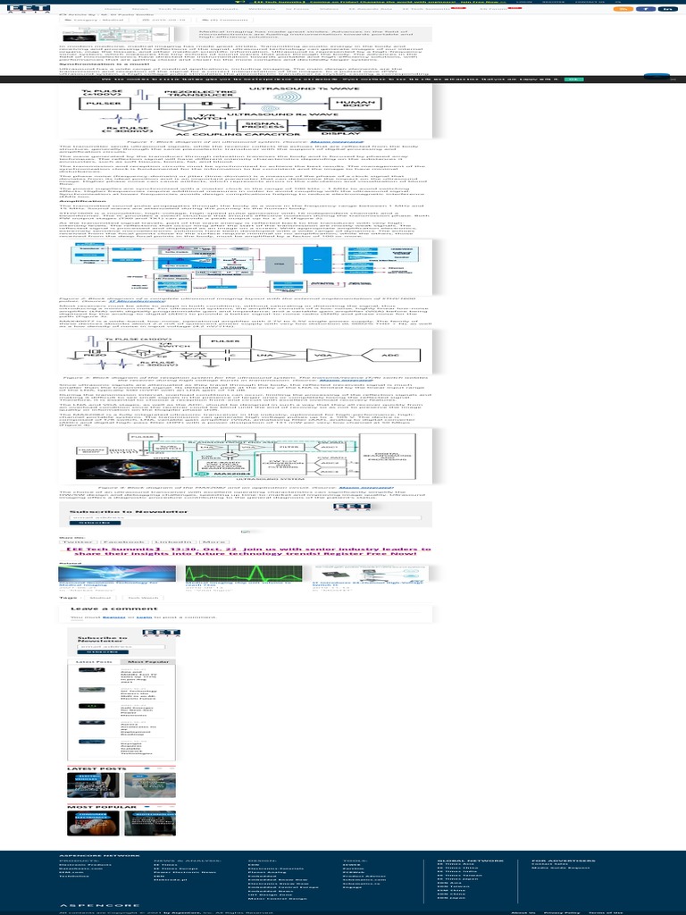 Ultrasound Imaging Gets High-Performance Design - EE Times Asia | PDF | Amplifier | Ultrasound