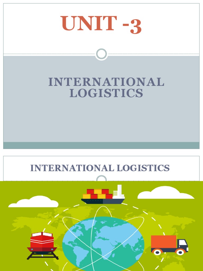 Unit 3 I.logistics | PDF | Warehouse | Logistics