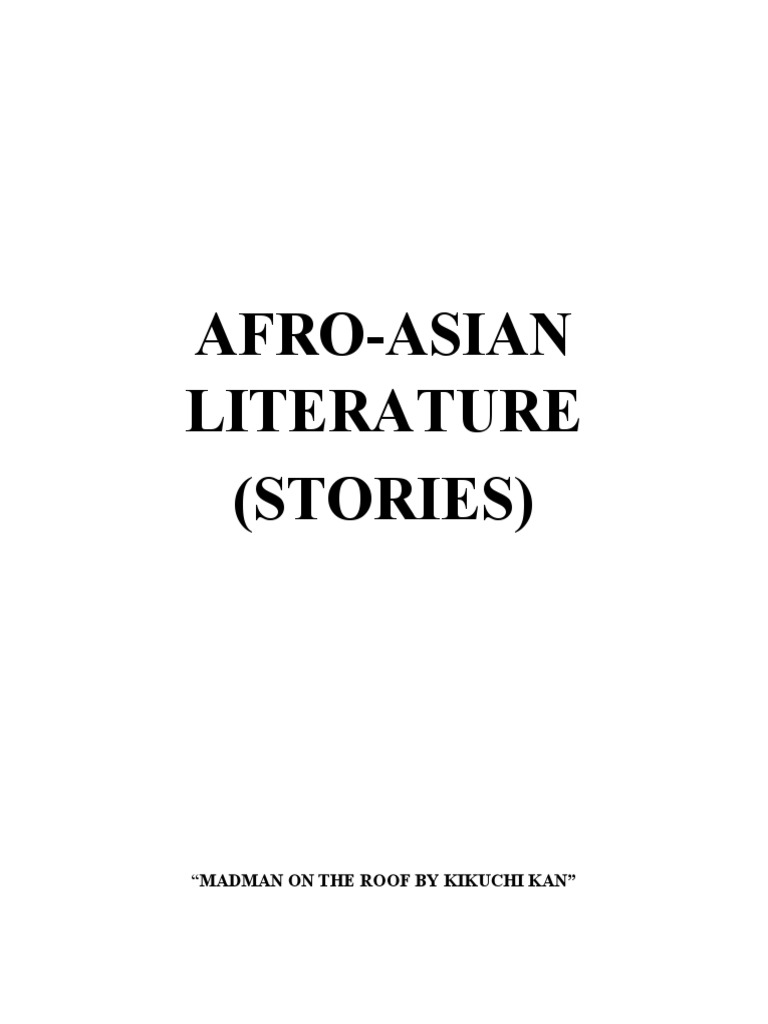 Afro-Asian Literature (Stories) : "Madman On The Roof by Kikuchi Kan ...