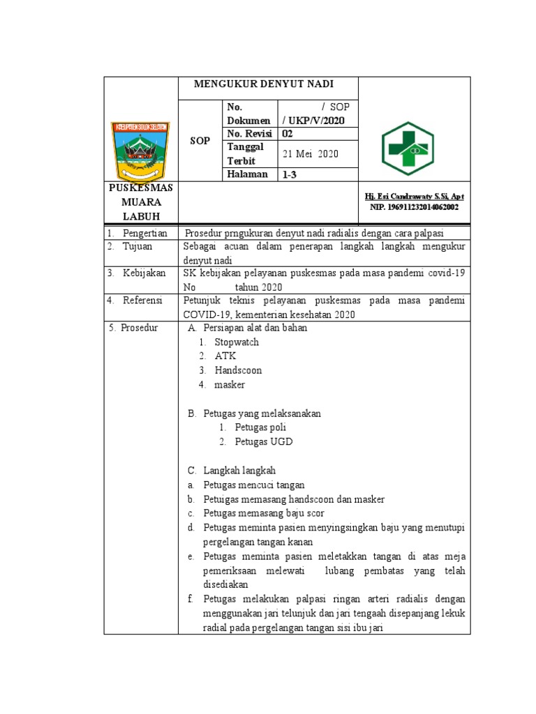 Covid 2020 MENGUKUR DENYUT NADI | PDF | Sains & Matematika