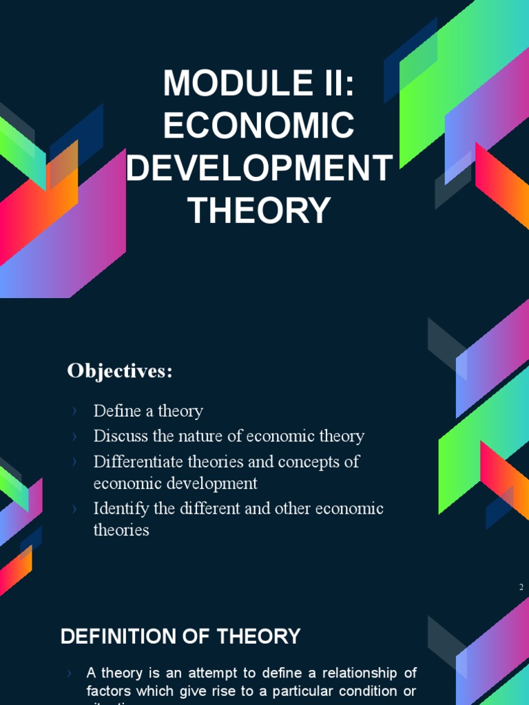 ECON21 L02 (Economic Development Theory) | PDF | Economic Growth ...