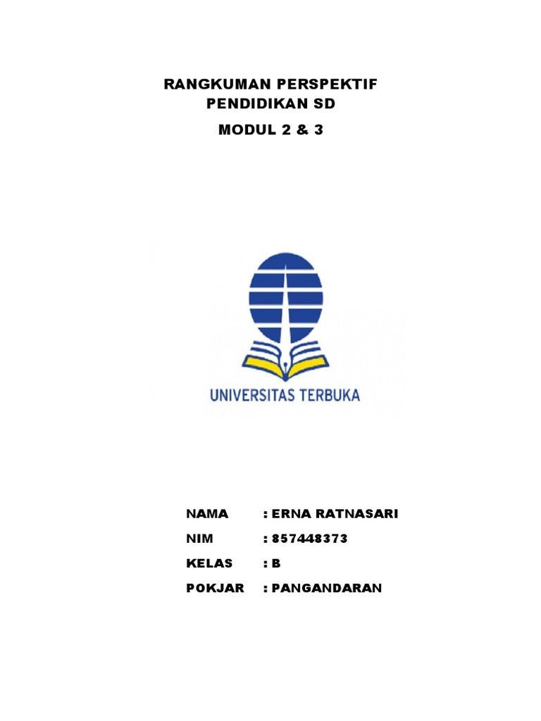 Rangkuman - Modul 2&3 - Erna Ratnasari - 857448373 - B - PND | PDF