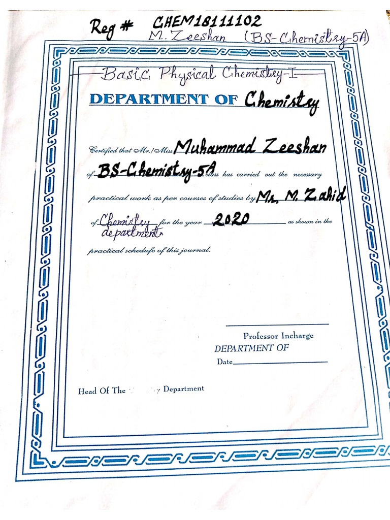 Basic Physical Chemistry-I (KFUEIT) | PDF